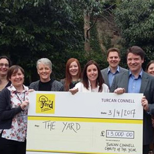 Turcan Connell smashes fundraising target for The Yard | Scottish Legal ...