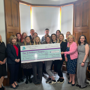 Ness Gallagher Solicitors raises £6,290 for St Andrew’s Hospice | Scottish Legal News